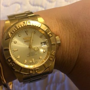 Invicta | Jewelry | Invicita Gold Watch | Poshmark